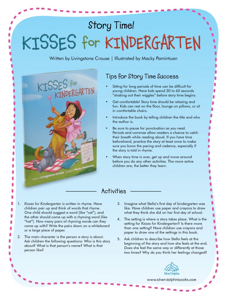 Story Time Guide: Kisses for Kindergarten - Silver Dolphin Books