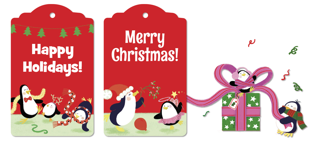 Download our adorable PENGUIN GIFT TAGS! - Silver Dolphin Books