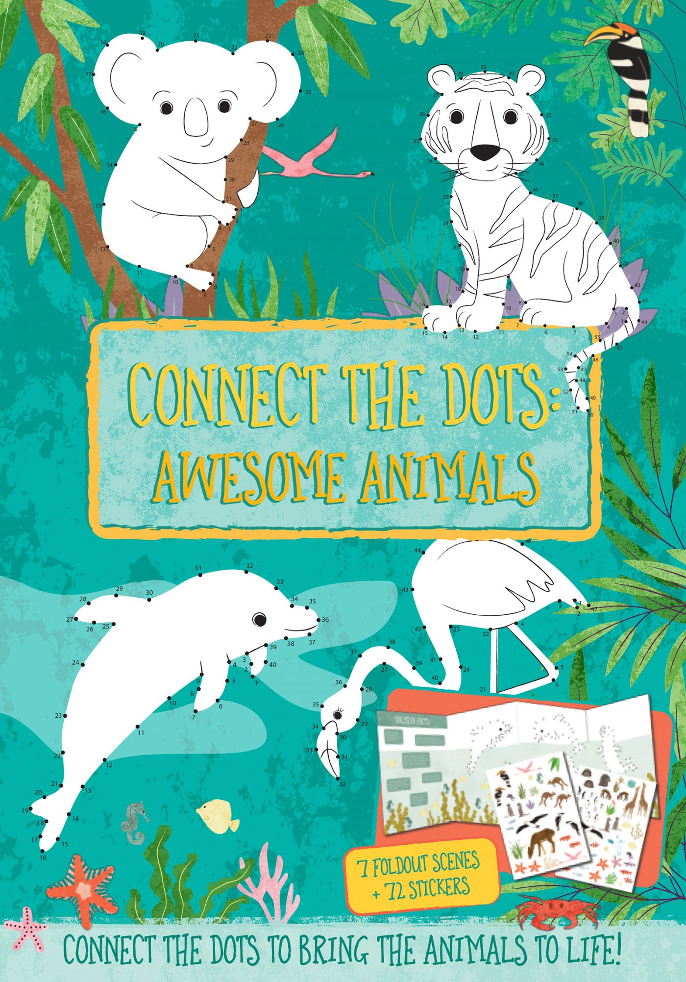 Connect the Dots: Awesome Animals + Free Activities! - Silver Dolphin Books