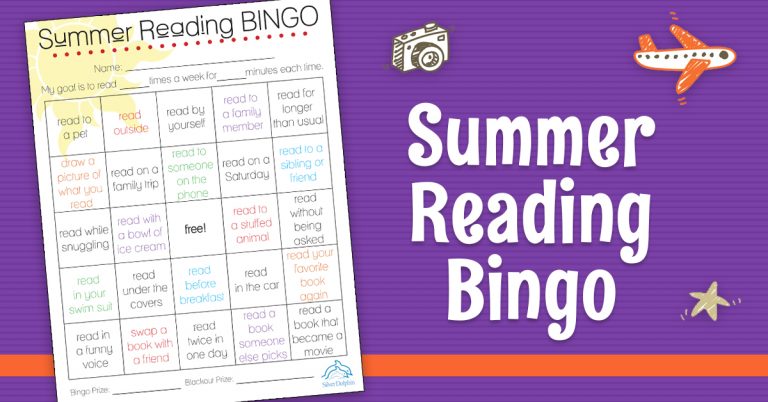 Summer Reading Bingo Game - Silver Dolphin Books