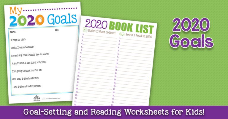 Goal-Setting and Reading Worksheets for Kids - Silver Dolphin Books