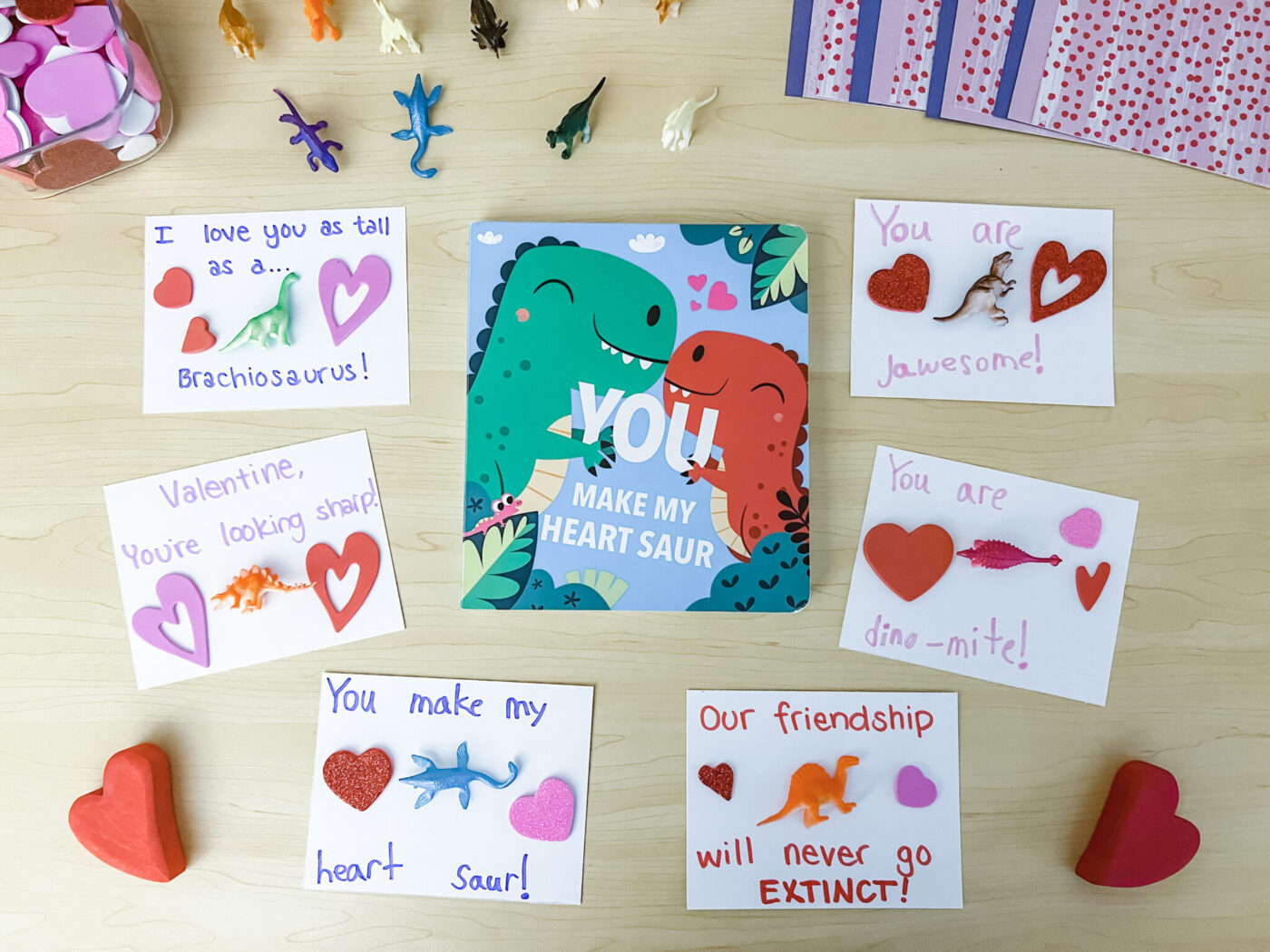 5-step Homemade Dino-Valentines that will Make your Heart Saur - Silver ...
